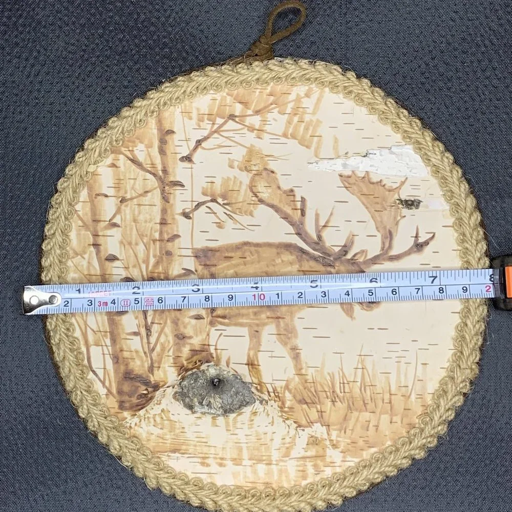 Handmade | Wall Decor | Handmade Birch Bark Pyrography Elk In Grove ...